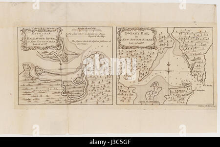 Entrance of Endeavour River and Botany Bay in New South Wales Stock ...