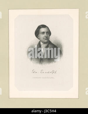 This image is a portrait of Edmund Randolph, an American statesman and ...