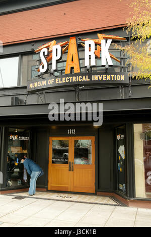 The Spark Electrical Museum. Bellingham, Washington State, USA Stock ...