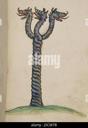 Dryden Album fol 37r Serpent Column (detail of a head Stock Photo - Alamy