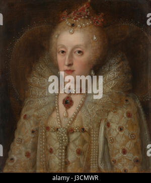 This portrait of Queen Elizabeth I, created in the late 16th century ...