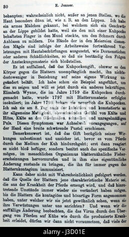 This refers to Edward Jenner's work on smallpox (Kuhpocken in German ...