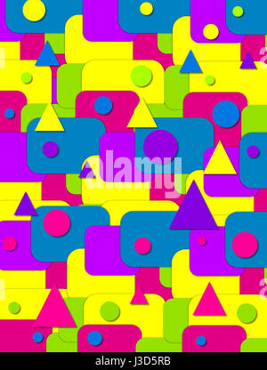 Image of abstract background with circles and rectangles in shades of ...