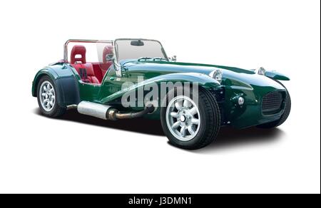 Lotus Caterham 7 car, side view isolated on white background Stock ...