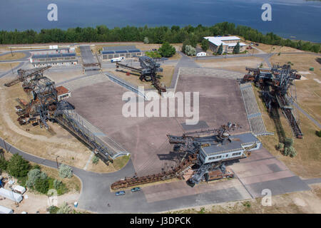 industrial museum Ferropolis, "the city of iron", in gräfenhainichen ...
