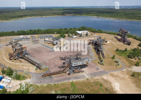 industrial museum Ferropolis, "the city of iron", in gräfenhainichen ...