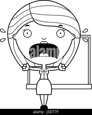 A cartoon teacher looking scared Stock Vector Image & Art - Alamy