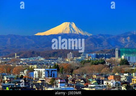 Japan, Tokyo, town view, Mt. Fuji Asia, town, capital, city, skyline ...