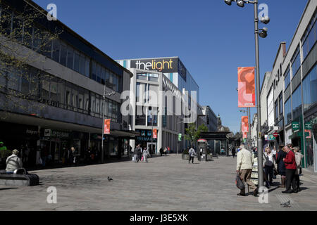 The Moor Shopping precinct, Sheffield city centre England UK Retail ...