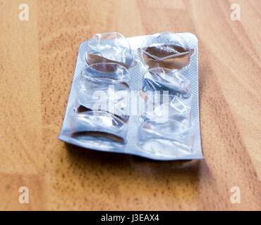 The used empty packing from tablets Stock Photo - Alamy
