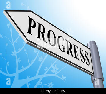 Progress Breakthrough Representing Advance Progressing And Arrow Stock ...