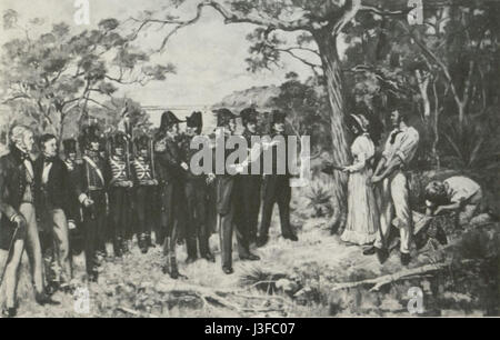 Foundation of perth by g pitt morison Stock Photo - Alamy