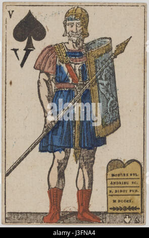 This 1810 French card deck from the First Empire features a detailed ...