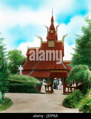 Fantoft Stave Church is a reconstructed stave church in the Fana ...