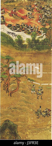 'Genpei Kassen Ezu 7: Yasima' is an ancient Japanese painting that ...