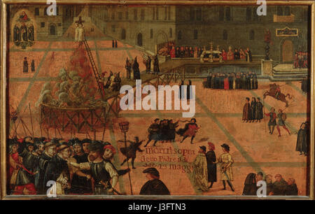 Filippo Dolciati (1443 - 1519) Execution of Girolamo Savonarola. 1498 ...