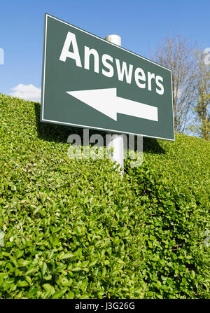 questions and answers sign Stock Photo - Alamy