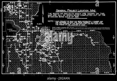 The 1926 General Project Location Map offers a detailed visual ...