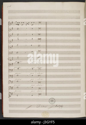 A manuscript of George Frederick Handel's oratorio 'Esther,' preserved ...
