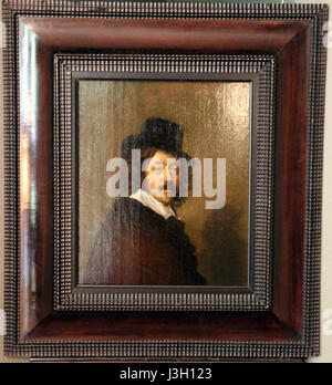 This self-portrait by Dutch artist Frans Hals shows the painter in a ...