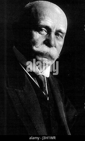 A portrait of Ferdinand von Zeppelin, the German inventor and founder ...