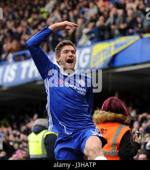 MARCOS ALONSO OF CHELSEA CELEB CHELSEA V ARSENAL STAMFORD BRIDGE ...