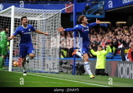 MARCOS ALONSO OF CHELSEA CELEB CHELSEA V ARSENAL STAMFORD BRIDGE ...