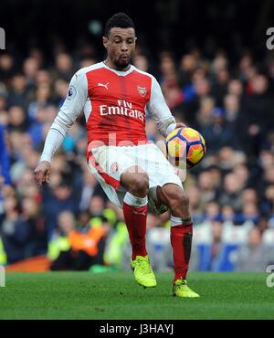 FRANCIS COQUELIN OF ARSENAL CHELSEA V ARSENAL STAMFORD BRIDGE STADIUM ...