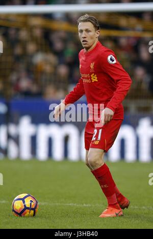 LUCAS LIVERPOOL FC LIVERPOOL FC HULL ENGLAND 04 February 2017 Stock ...