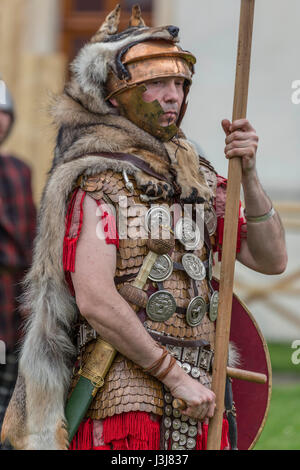 ALBA IULIA, ROMANIA - APRIL 29, 2017: Priest Roman praying in ancient ...
