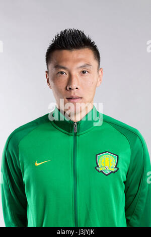 Yu Dabao of Beijing Sinobo Guoan celebrates after scoring against ...