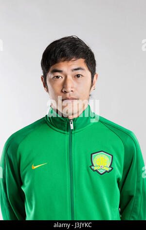 Portrait of Chinese soccer player Zhao Yuhao of Hebei China Fortune F.C ...
