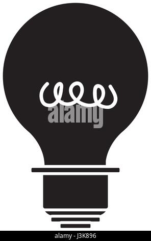 contour bulb brain electric icon, vector illustration design Stock ...
