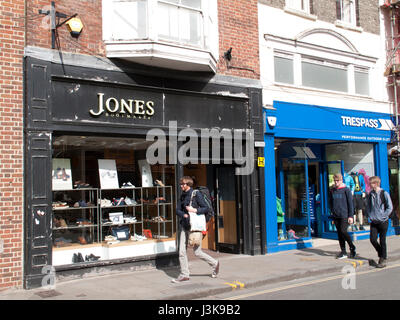 Jones Bootmaker shop, founded in 1857 by Alfred and Emma Jones Stock ...