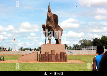 An Independence Monument at Ceremonial Park in the Ugandan capital ...