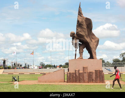 An Independence Monument at Ceremonial Park in the Ugandan capital ...