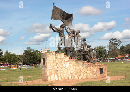 An Independence Monument at Ceremonial Park in the Ugandan capital ...