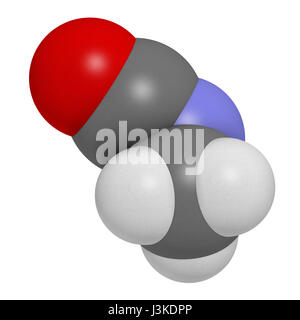 Methyl isocyanate (MIC) toxic molecule. Important chemical that was ...