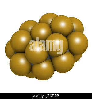 Perfluorodecalin fluorocarbon molecule. Used as component of artificial ...