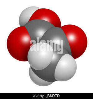 Pyruvic acid (pyruvate) molecule. Important intermediate in a number ...