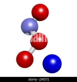 Peroxynitrite (sodium) reactive nitrogen species molecule. Formed by ...