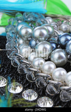 Fashion jewelrys. Fashion jewels as background. Jewelery texture. A lot ...