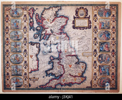 Anglo-Saxon Heptarchy Map of the Kingdoms of England Stock Photo - Alamy