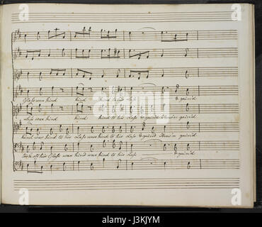 A manuscript from Henry Purcell's composition, *Celebrate this Festival ...