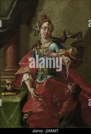 This 18th-century oil painting by Elisabeth Seldron depicts a quack ...