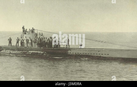 The German Navy Type VIIC submarine U-426 sinks by the stern following ...