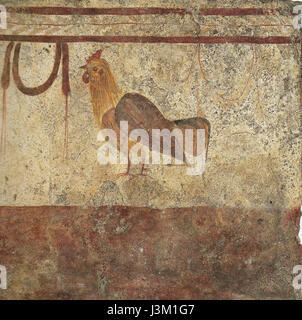 The painting 'Grab des bunten Hahnes Heimkehr des Ritters' (Grave of ...