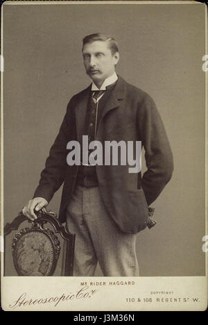 Henry Rider Haggard, renowned English author of adventure novels, is ...