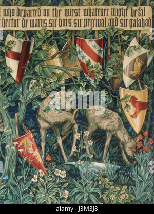 Quest for the Holy Grail Tapestries - Verdure with Deer and Shields ...