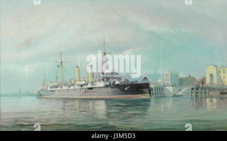 'HMS Fox' by Henry J. Morgan is a painting depicting the British Royal ...